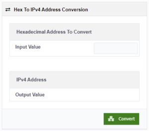 Mike Wilcock - New Hexadecimal To IPv4 Address Conversion Application